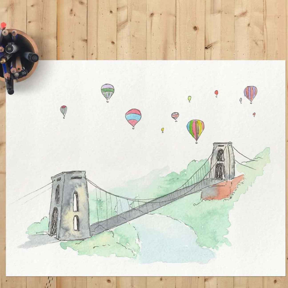 Clifton Bristol Suspension Bridge Art Print | Jennifer Jackson Art ...
